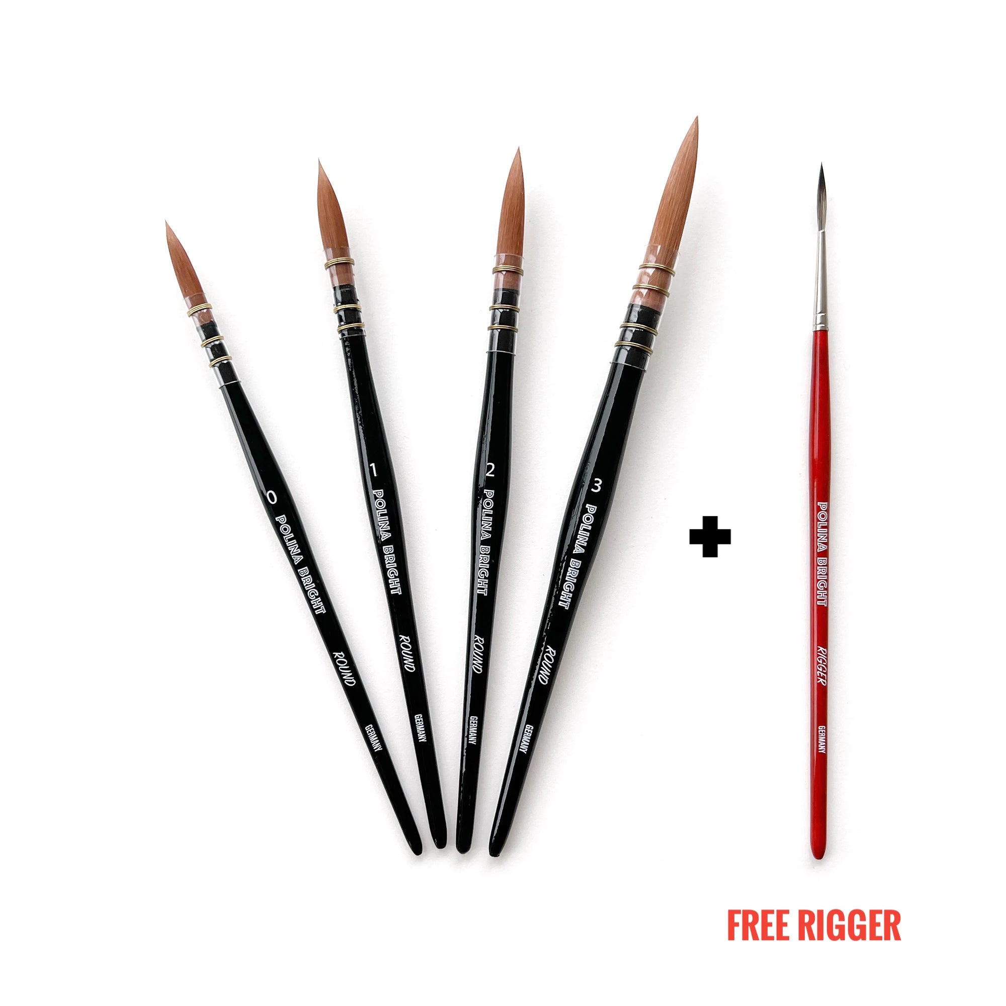 Round brushes - Set of 4