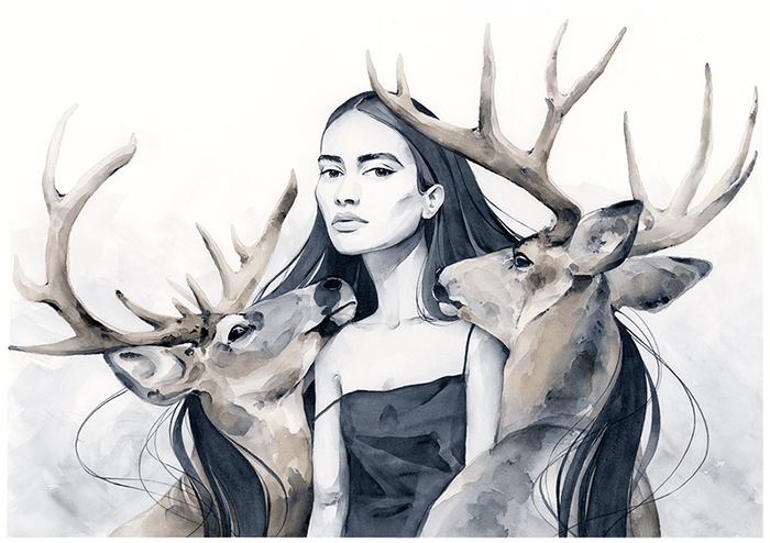 Love's embrace - print